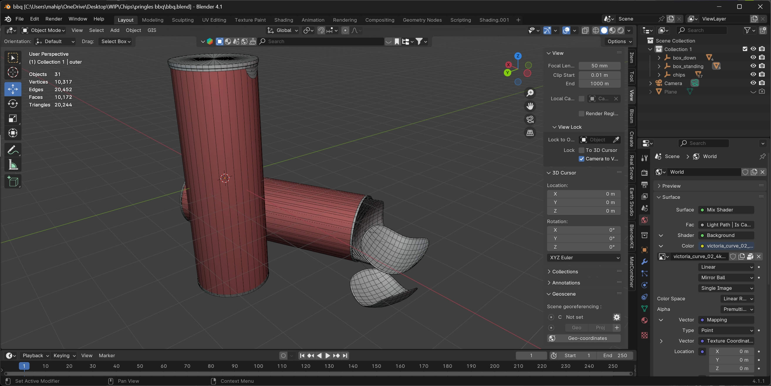 Pringles Collection - 3D Model by 3dstudio