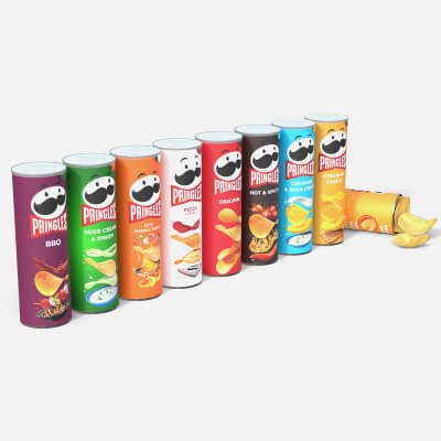 Pringles Collection - 3D Model by 3dstudio