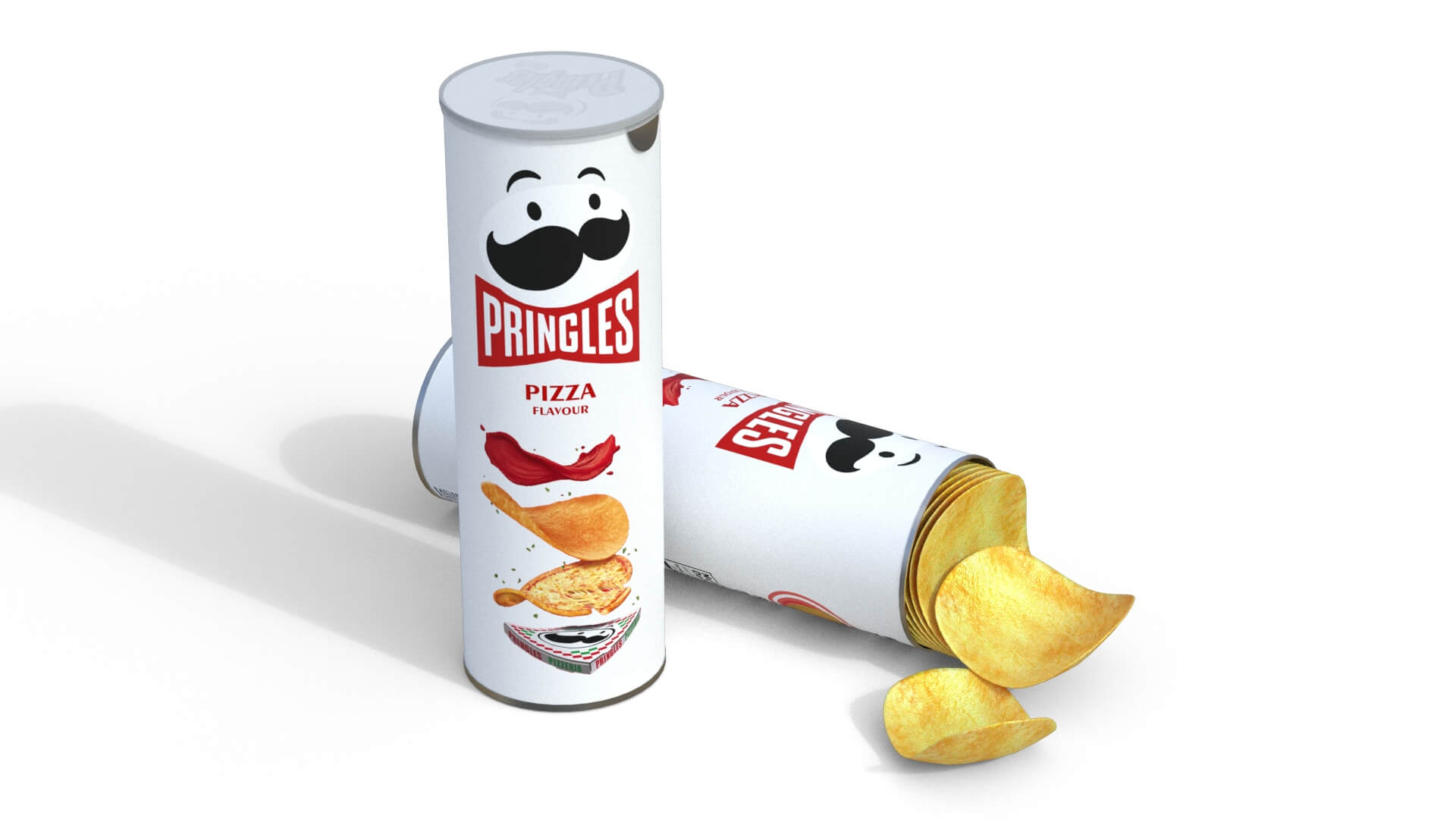 Pringles Pizza Flavour - 3D Model by 3dstudio