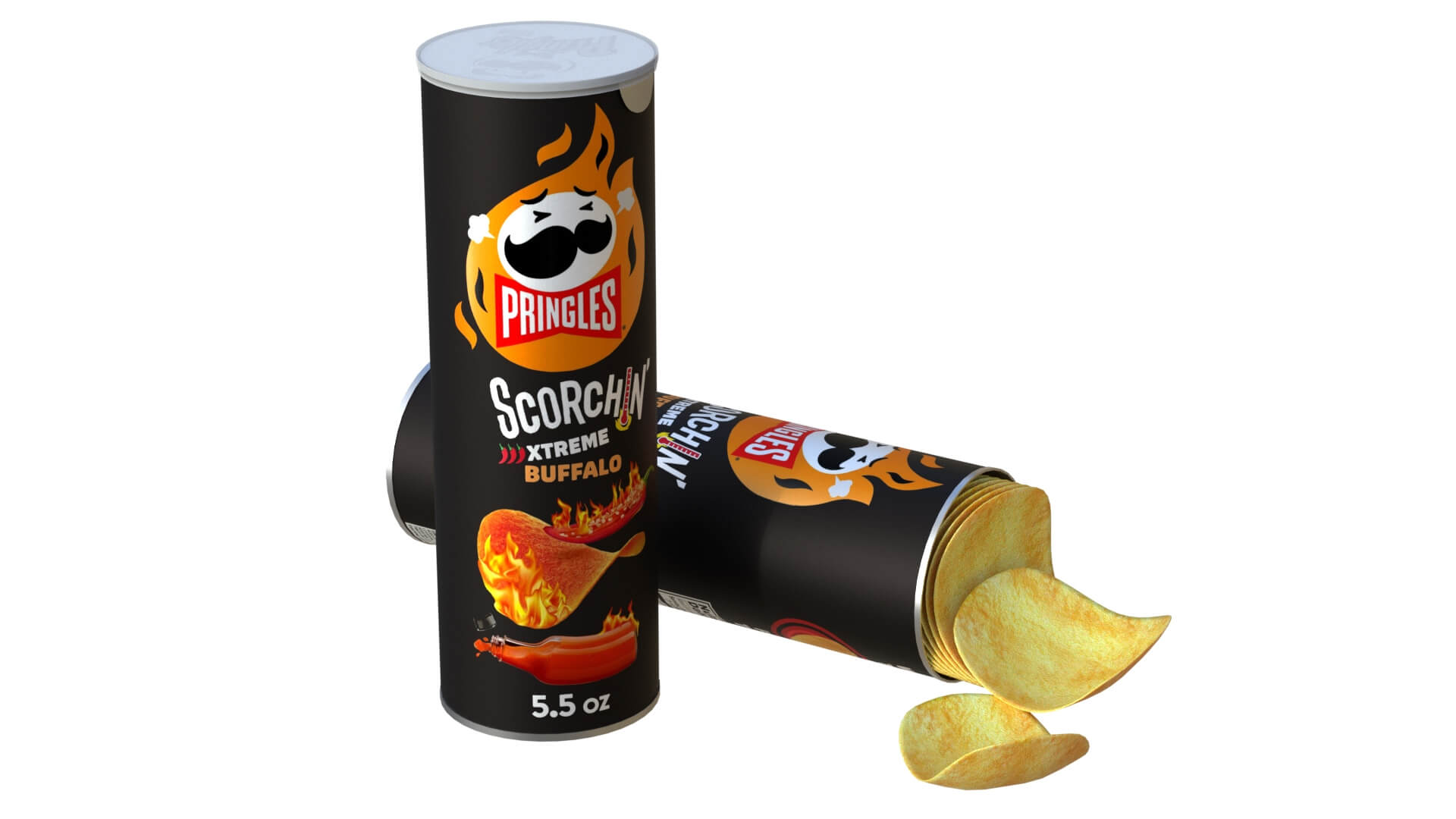 Pringles Scorchin' Buffalo - 3D Model by 3dstudio
