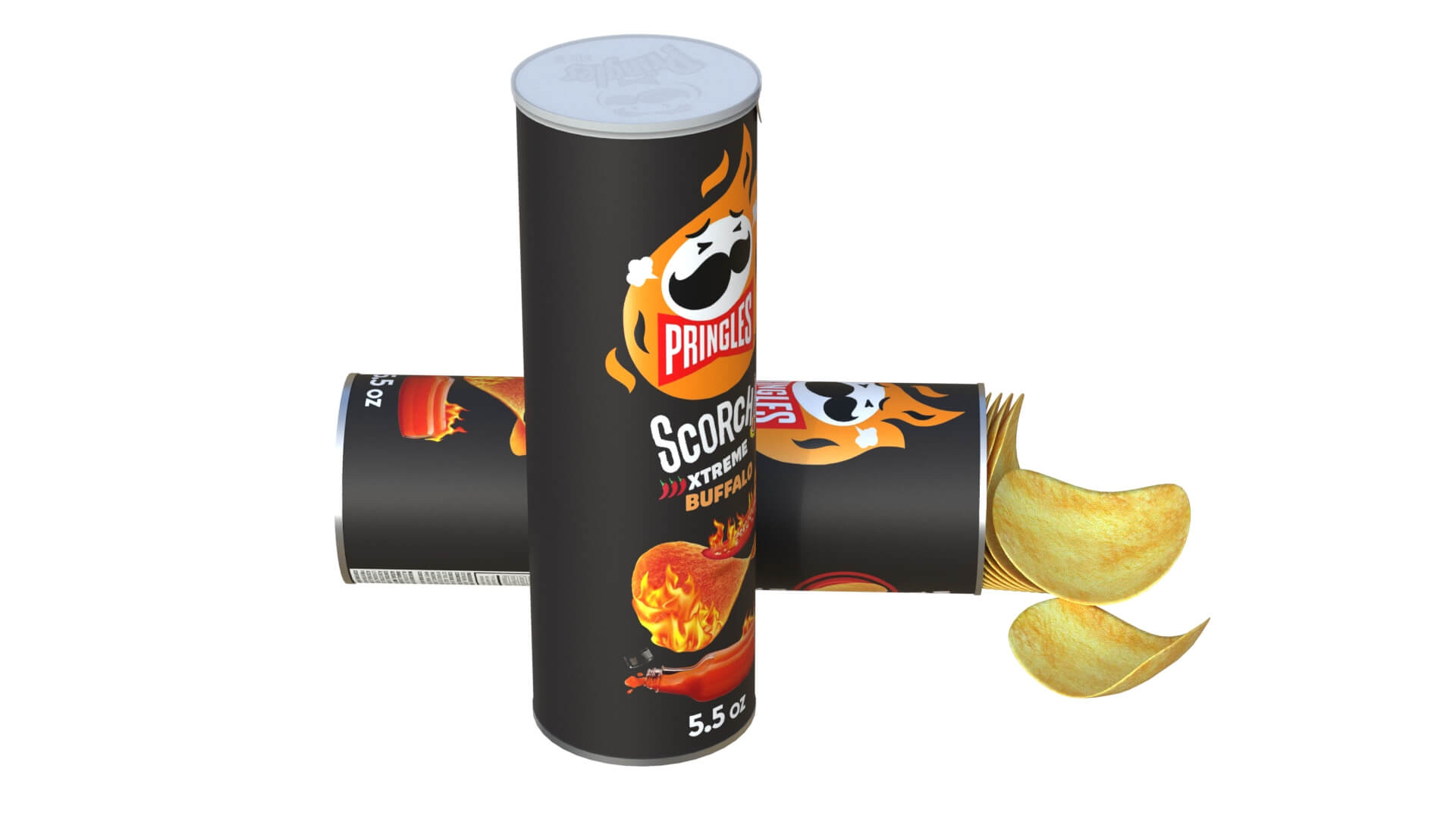 Pringles Scorchin' Buffalo - 3D Model by 3dstudio