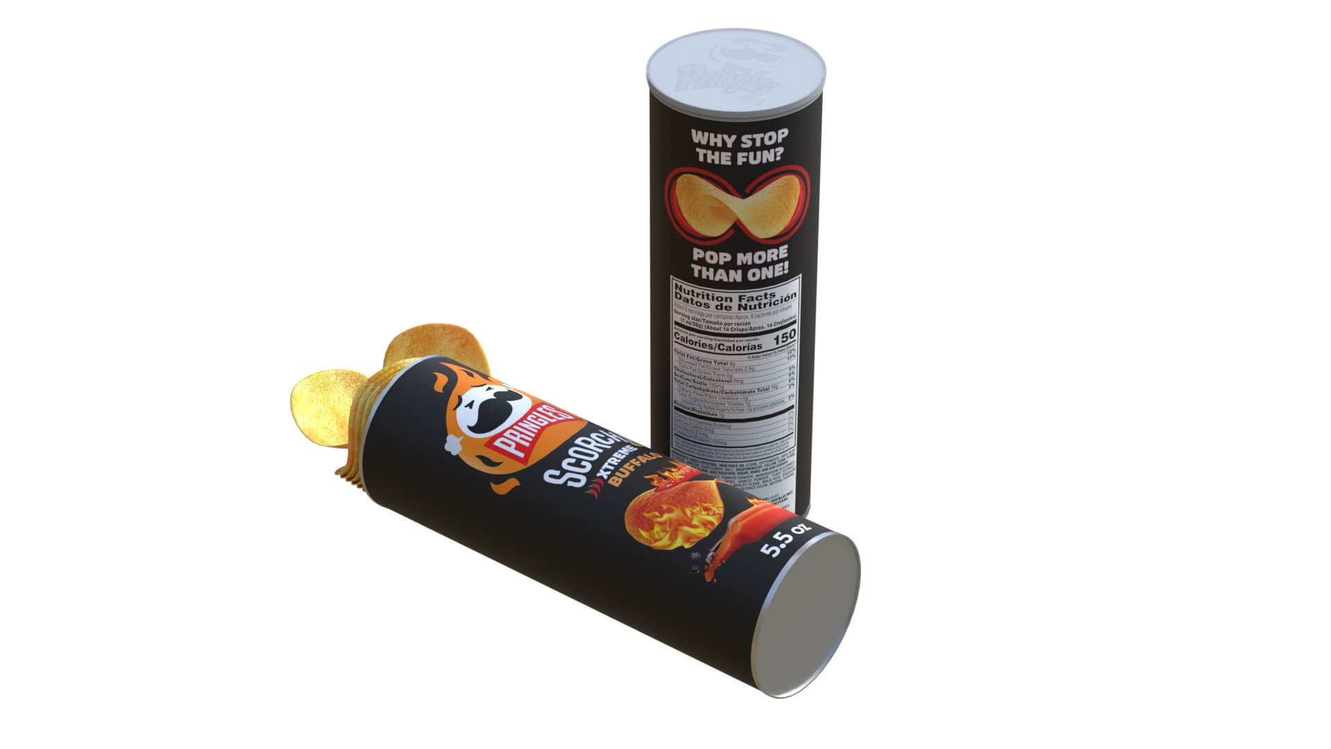 Pringles Scorchin' Buffalo - 3D Model by 3dstudio