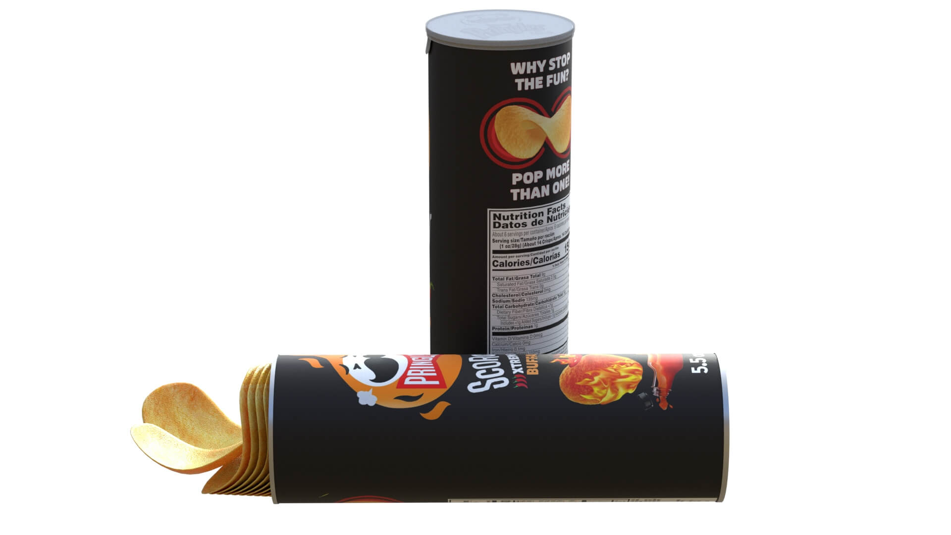 Pringles Scorchin' Buffalo - 3D Model by 3dstudio