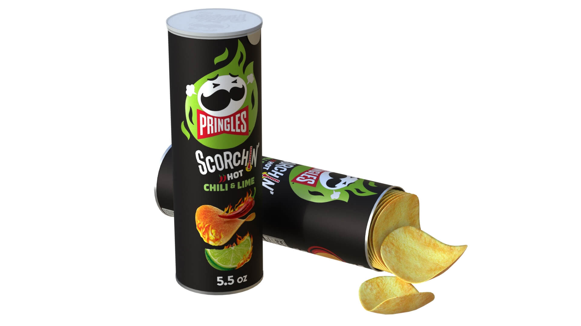 Pringles Scorchin' Chili and Lime - 3D Model by 3dstudio
