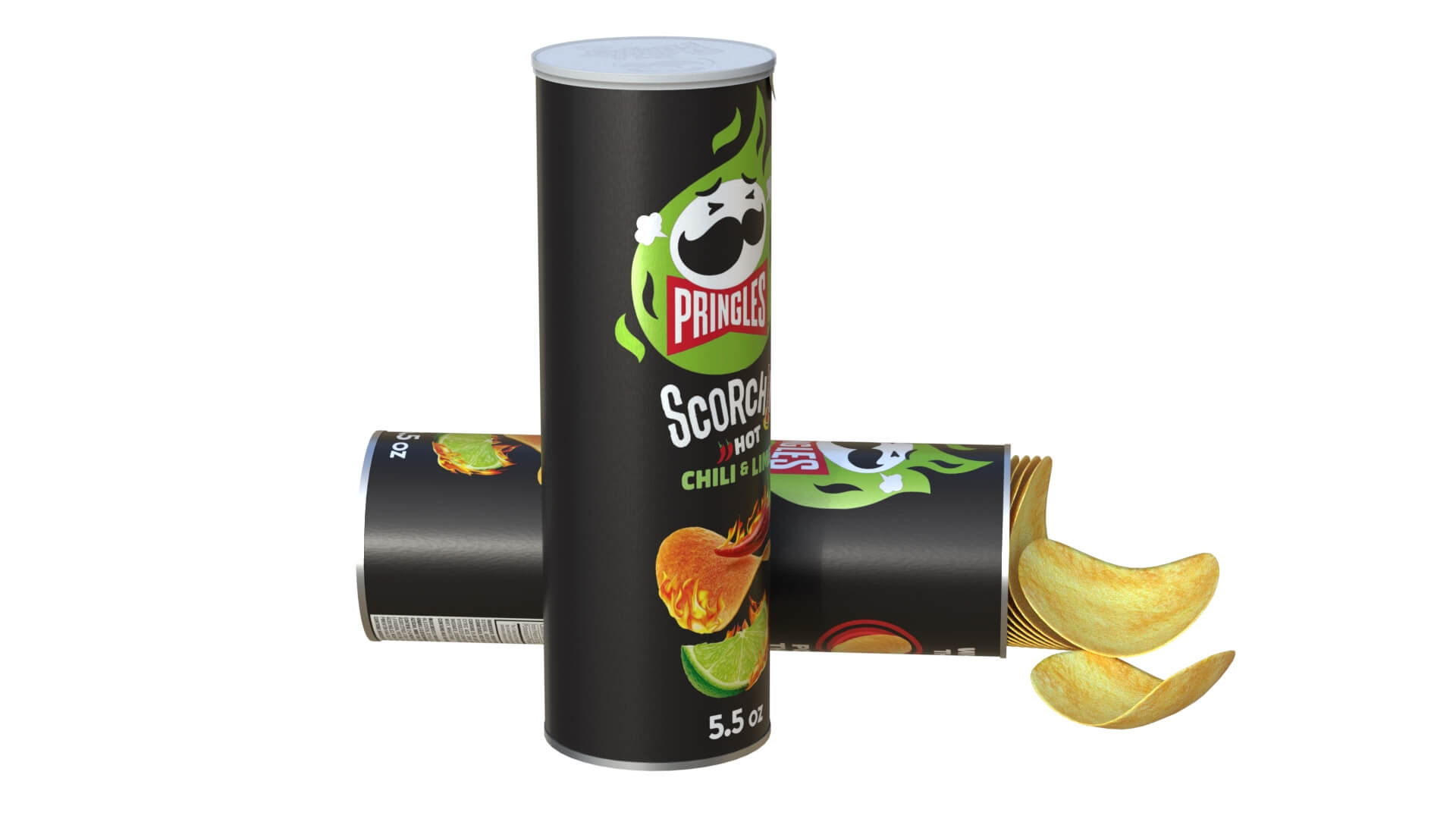 Pringles Scorchin' Chili and Lime - 3D Model by 3dstudio