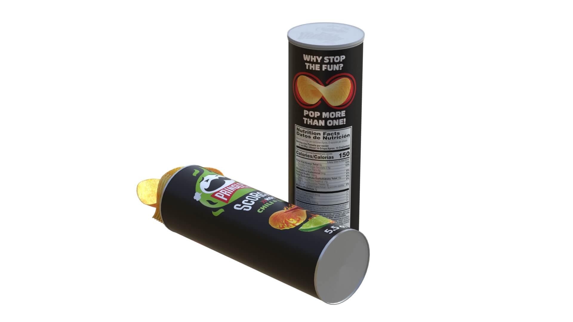 Pringles Scorchin' Chili and Lime - 3D Model by 3dstudio