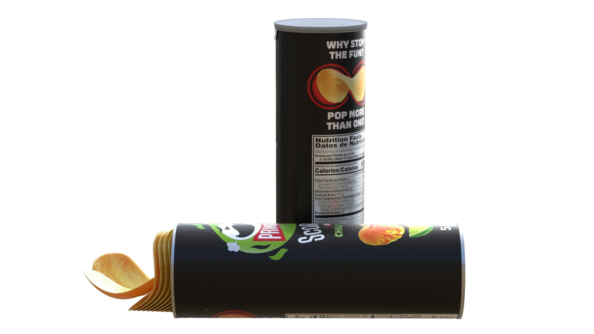 Pringles Scorchin' Chili and Lime - 3D Model by 3dstudio