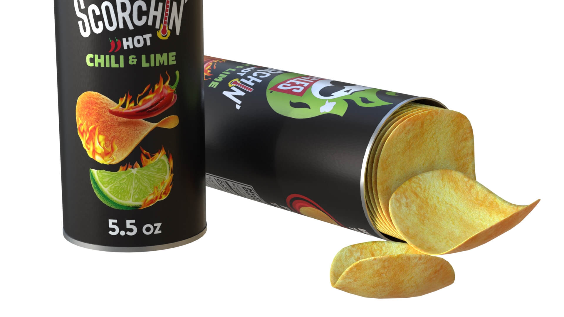 Pringles Scorchin' Chili and Lime - 3D Model by 3dstudio