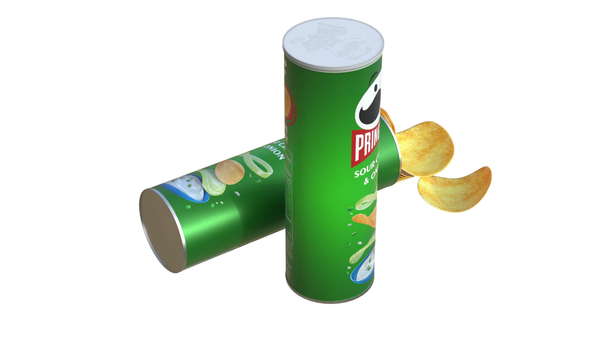Pringles Sour Cream - 3D Model by 3dstudio