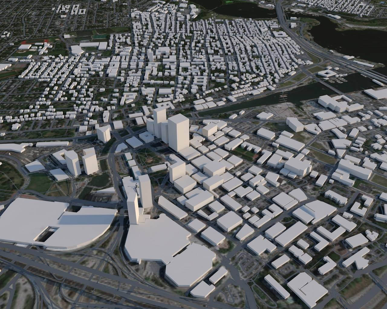 Providence Rhode Island - 3D Model by 3dstudio
