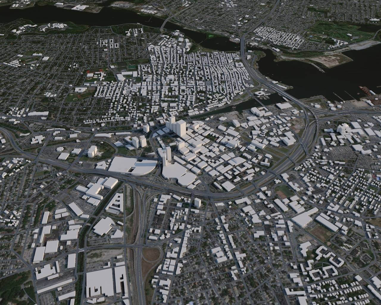 Providence Rhode Island - 3D Model by 3dstudio