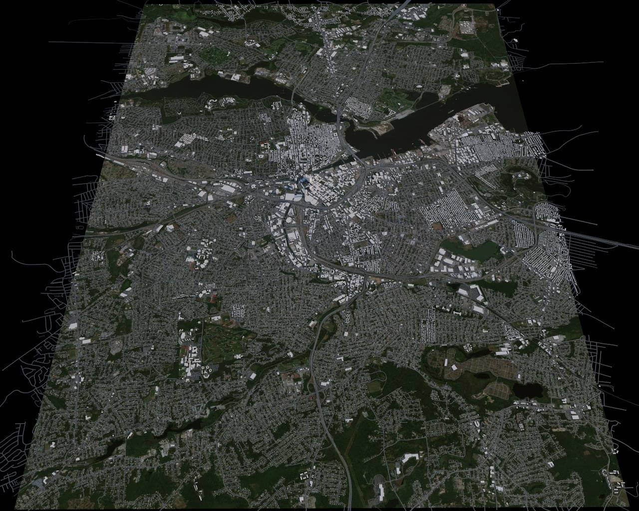 Providence Rhode Island - 3D Model by 3dstudio