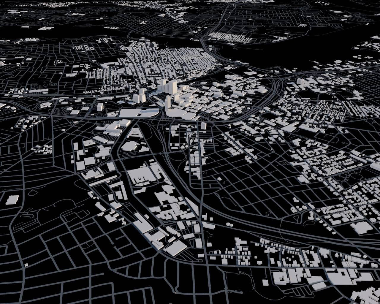 Providence Rhode Island - 3D Model by 3dstudio