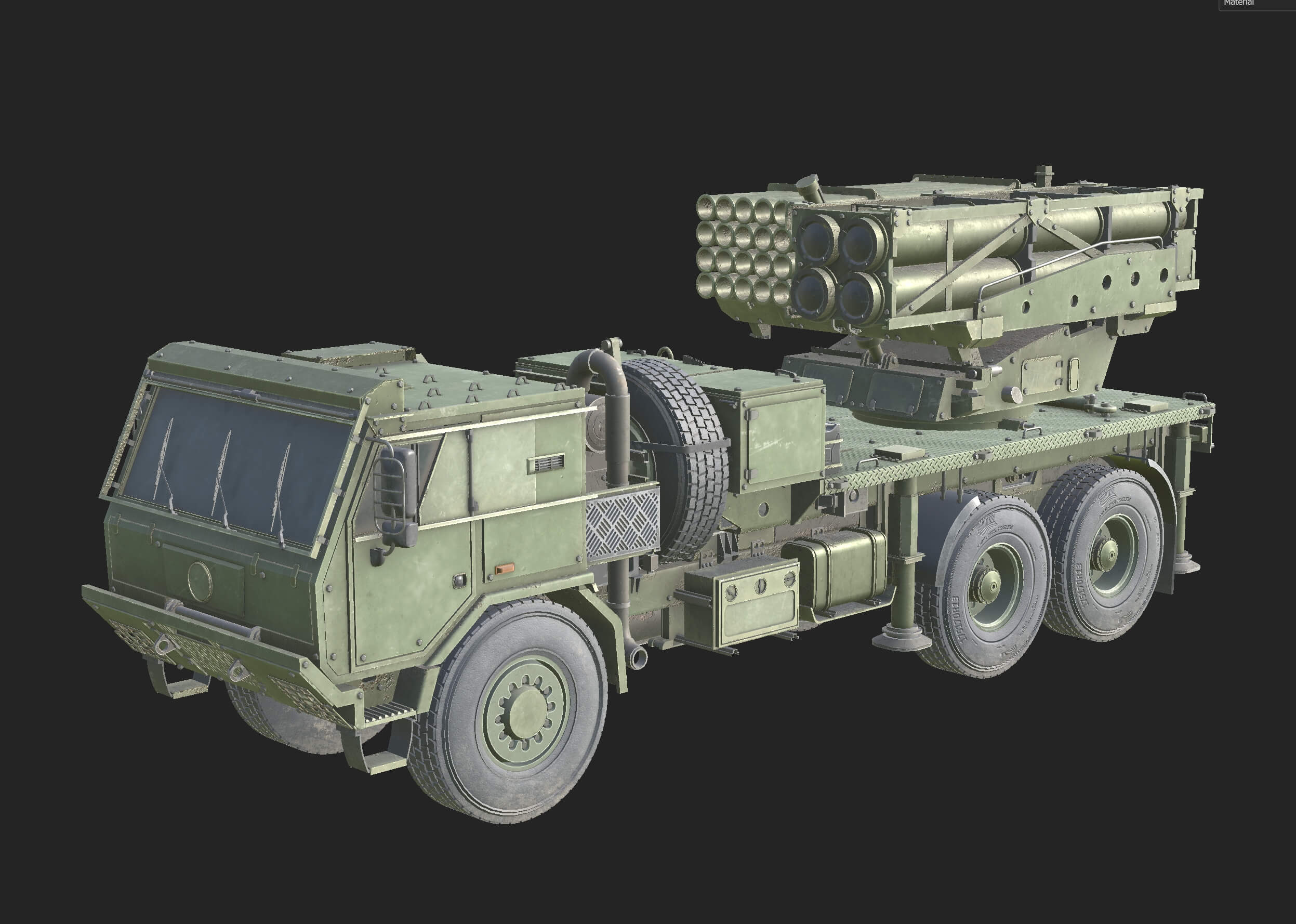 Puls Multiple Rocket Launcher - 3D Model by 3dstudio