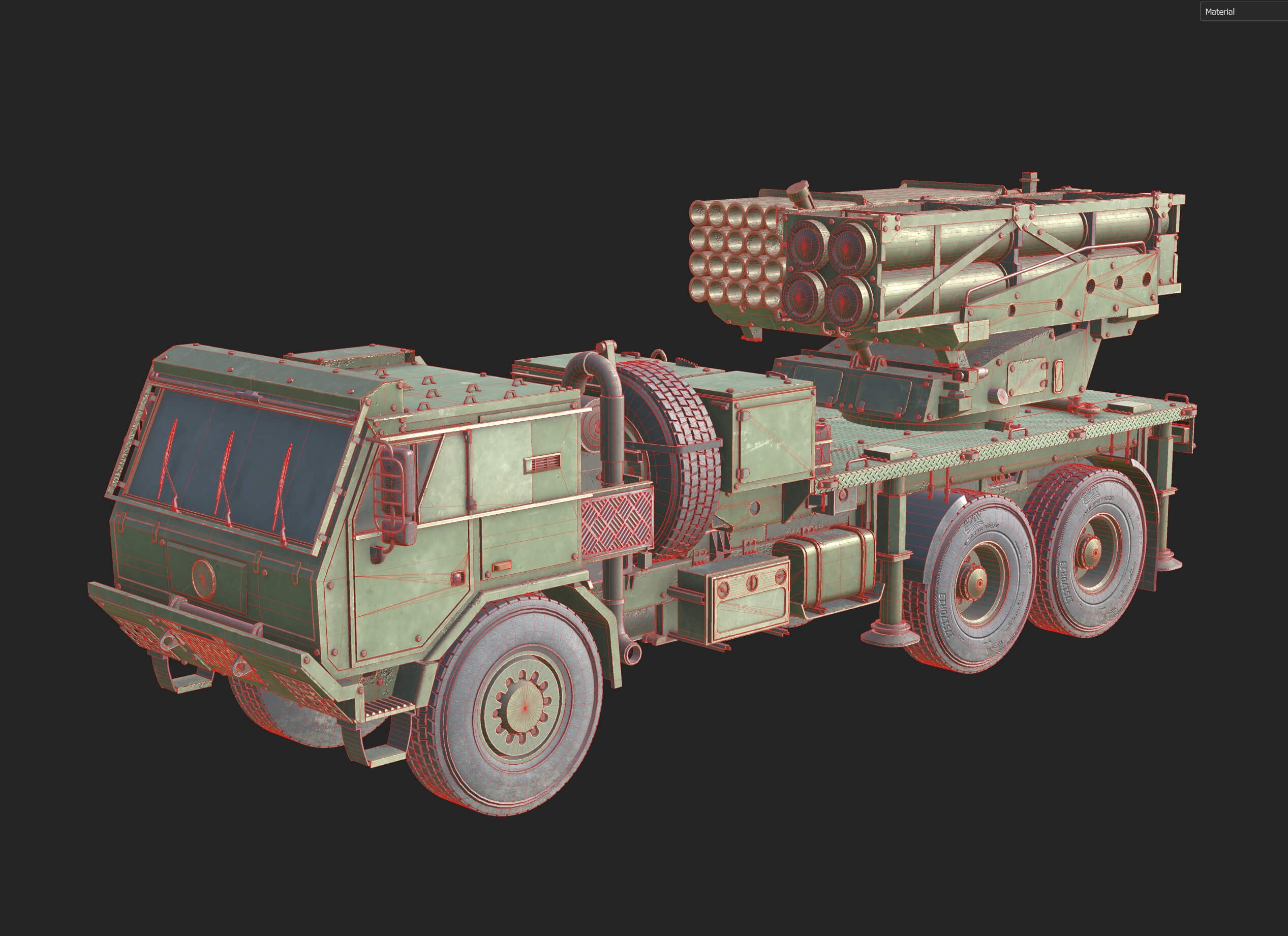 Puls Multiple Rocket Launcher - 3D Model by 3dstudio