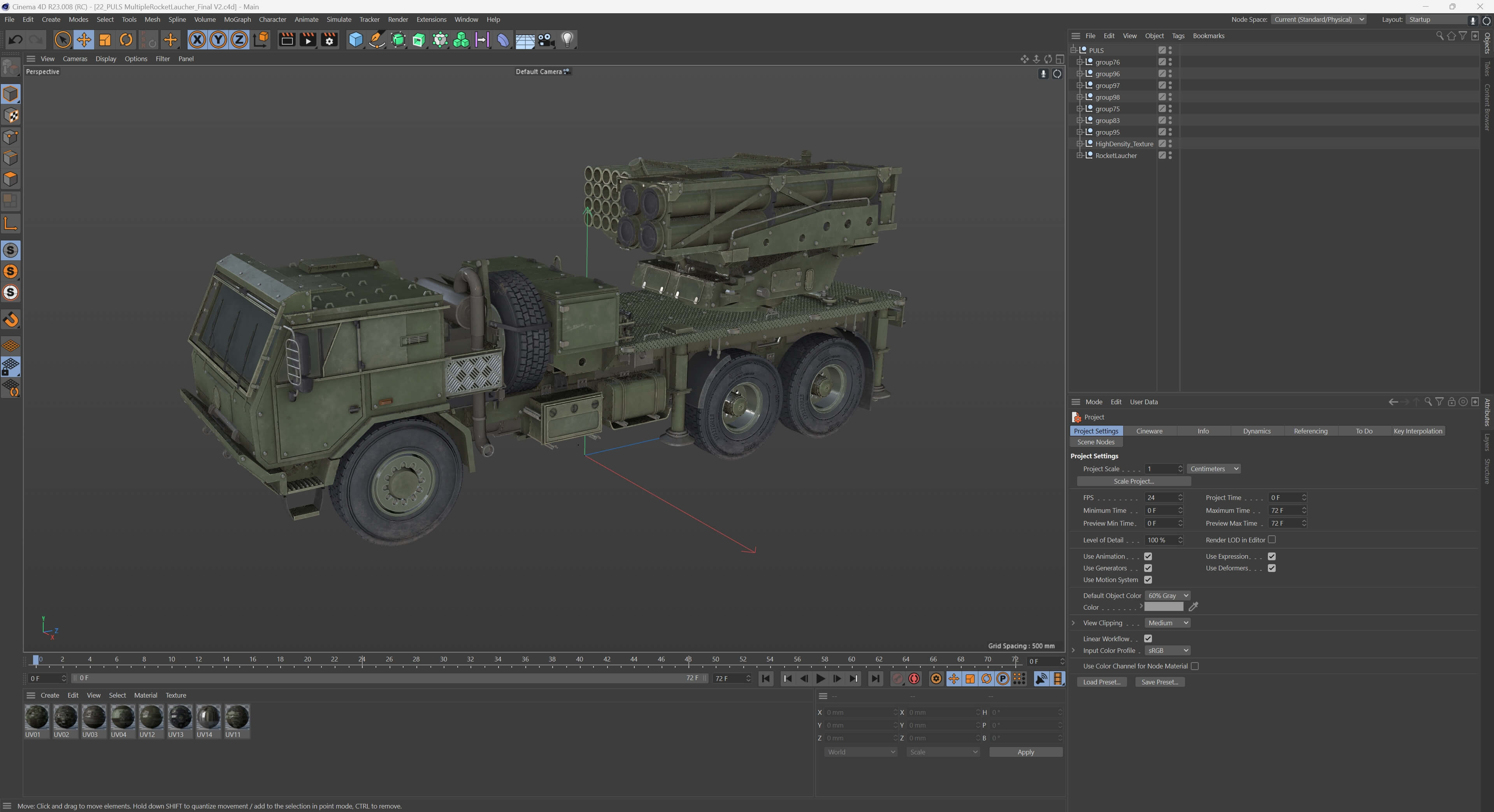 Puls Multiple Rocket Launcher - 3D Model by 3dstudio