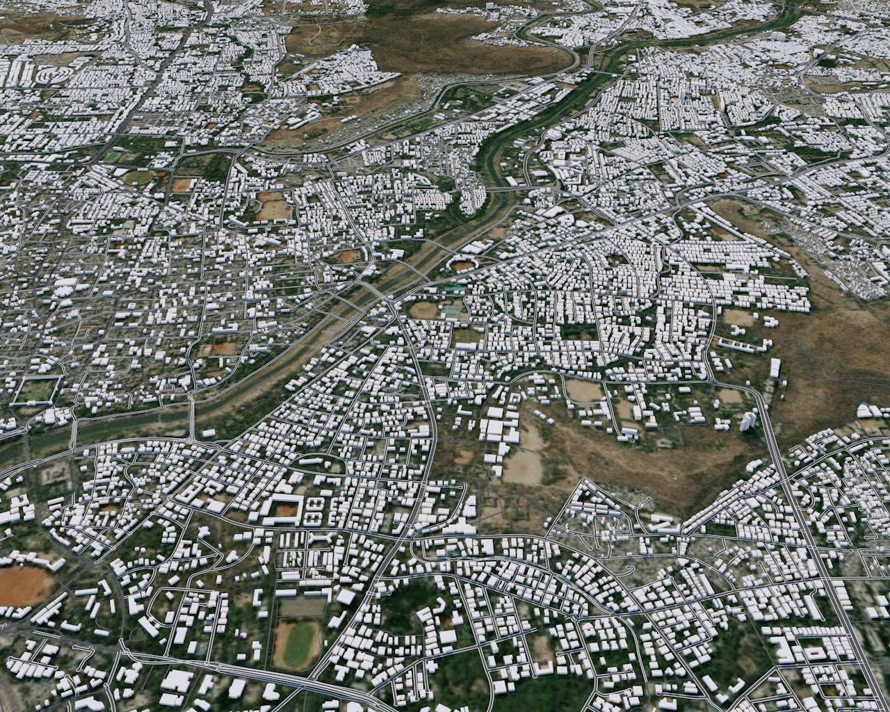 Pune India - 3D Model by 3dstudio