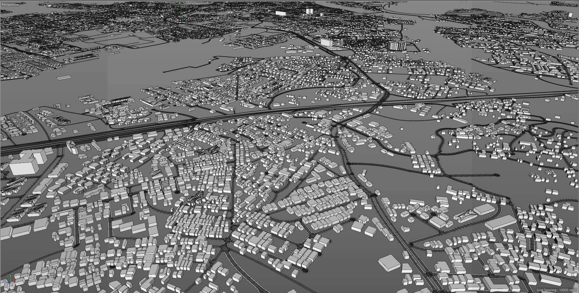 Pune India - 3D Model by 3dstudio