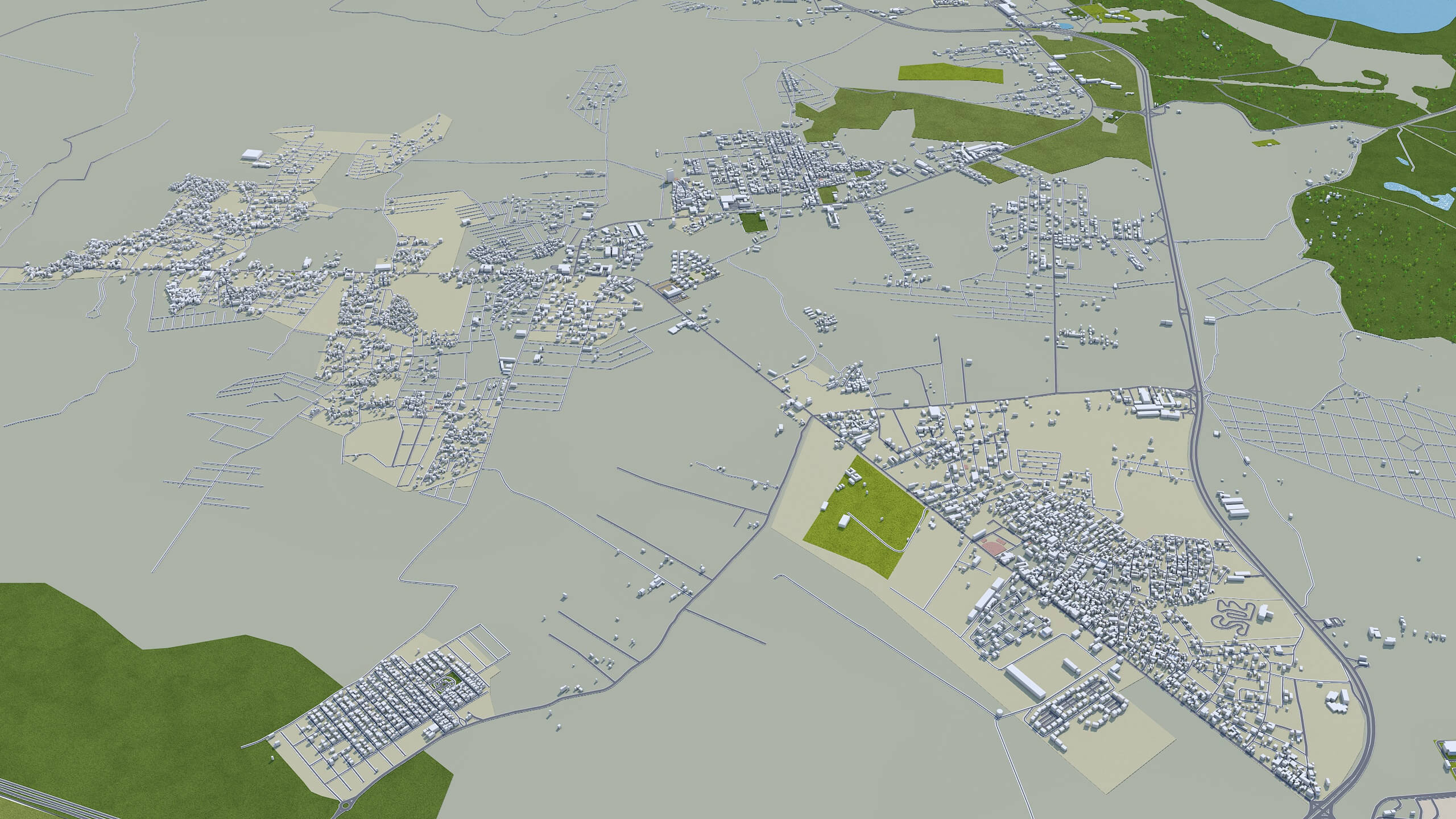 Punta Cana Dominican Republic City 3D Model 45km by 3dstudio