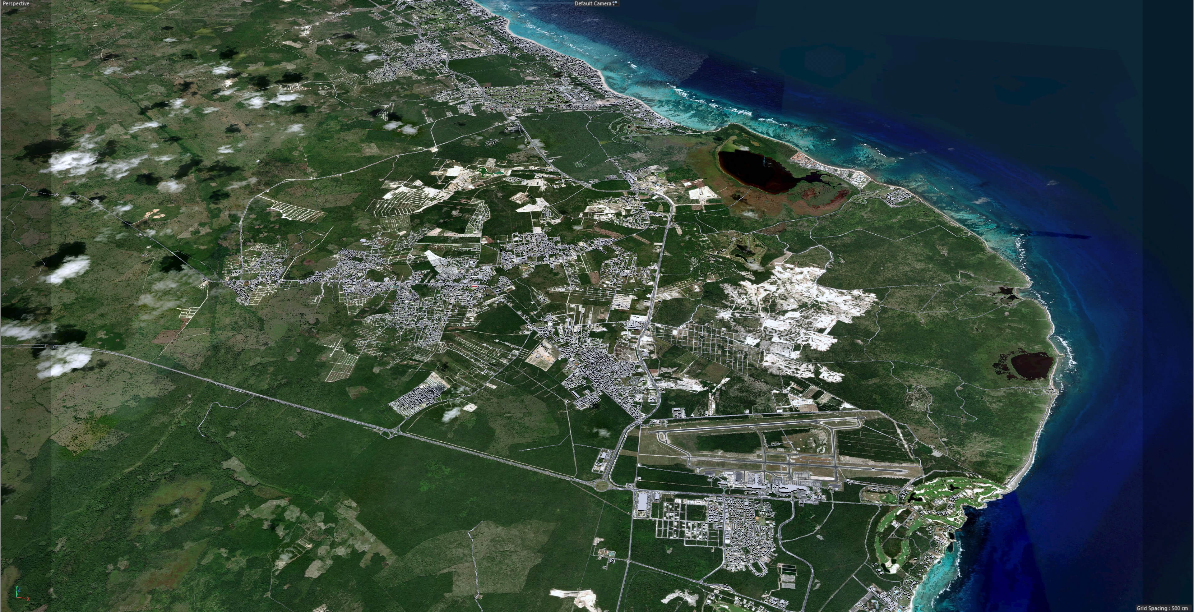 Punta Cana Dominican Republic City 3D Model 45km by 3dstudio