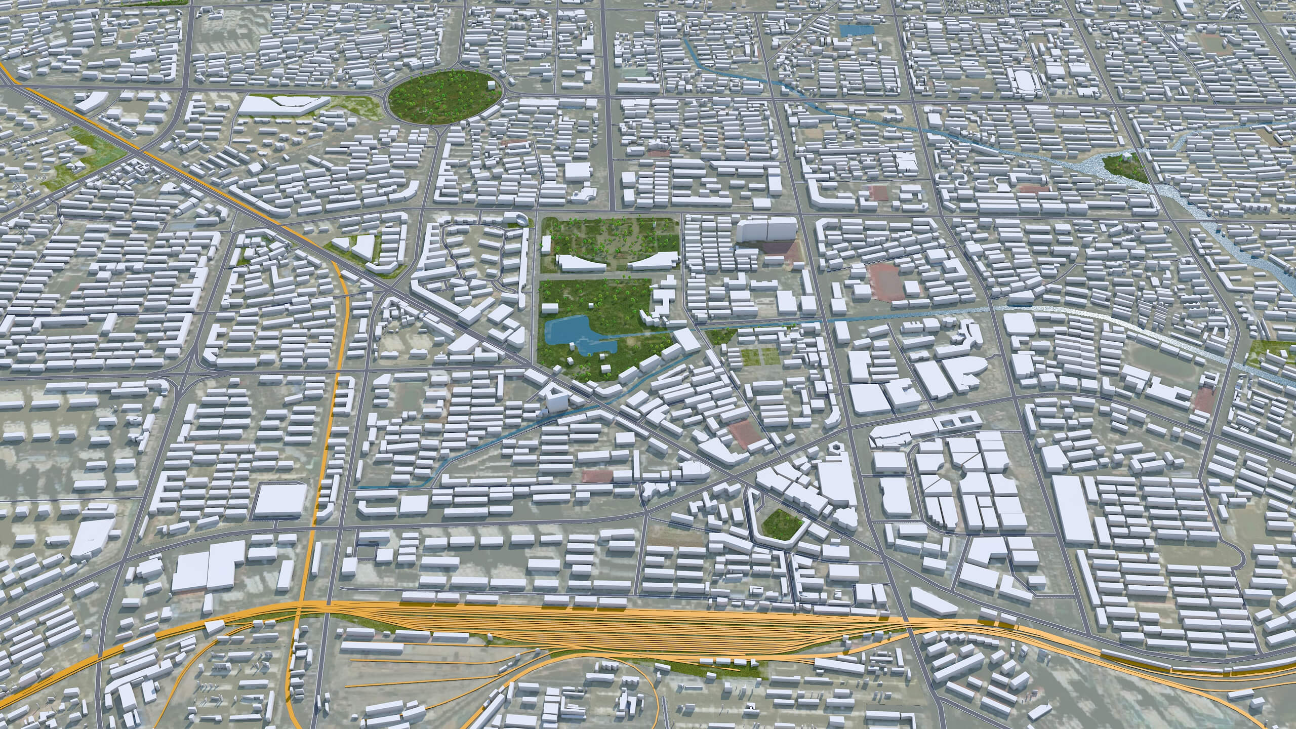 Qinhuangdao City Hebei China 3D Model 60km by 3dstudio