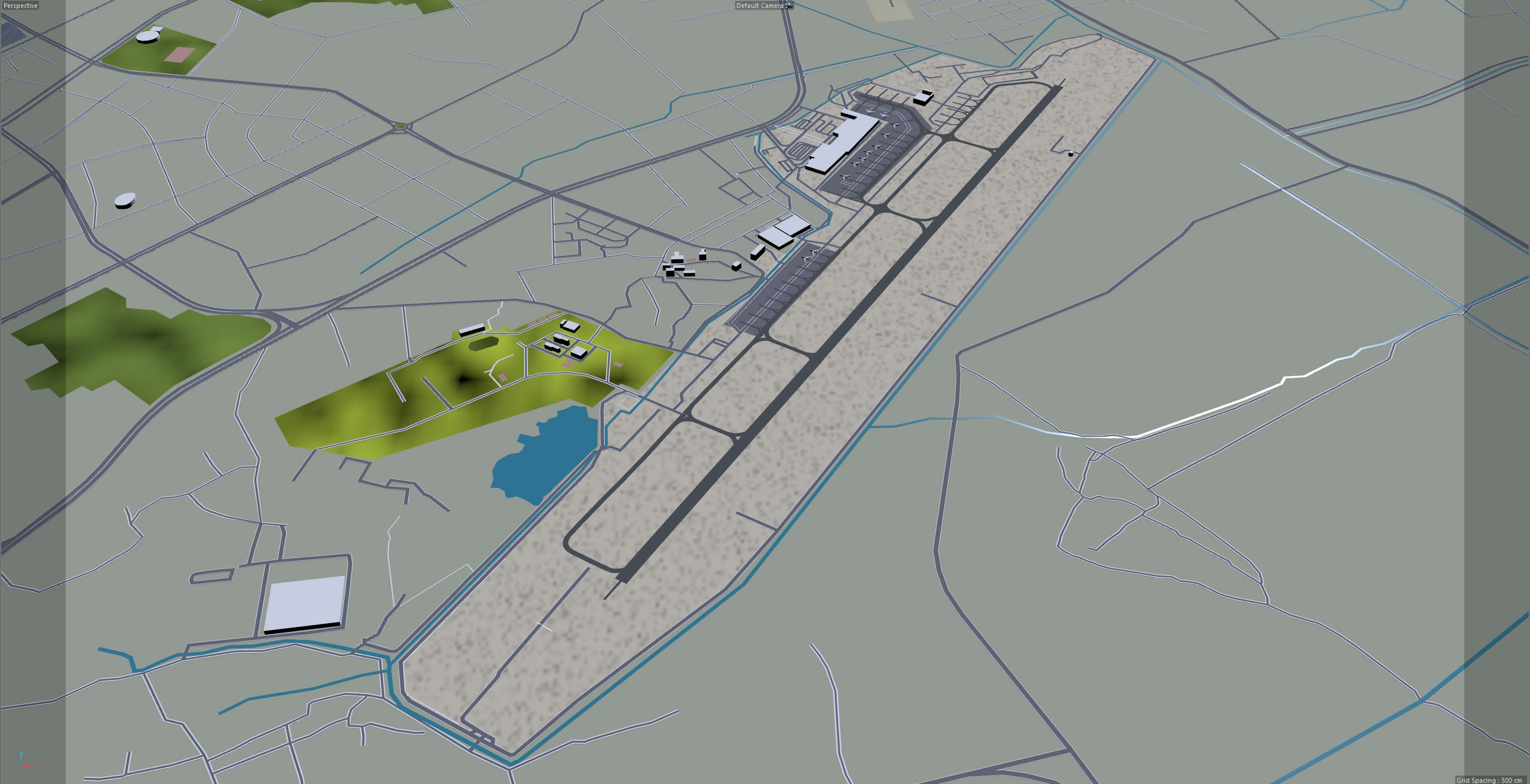 Quanzhou City Fujian China 3D Model 40km by 3dstudio