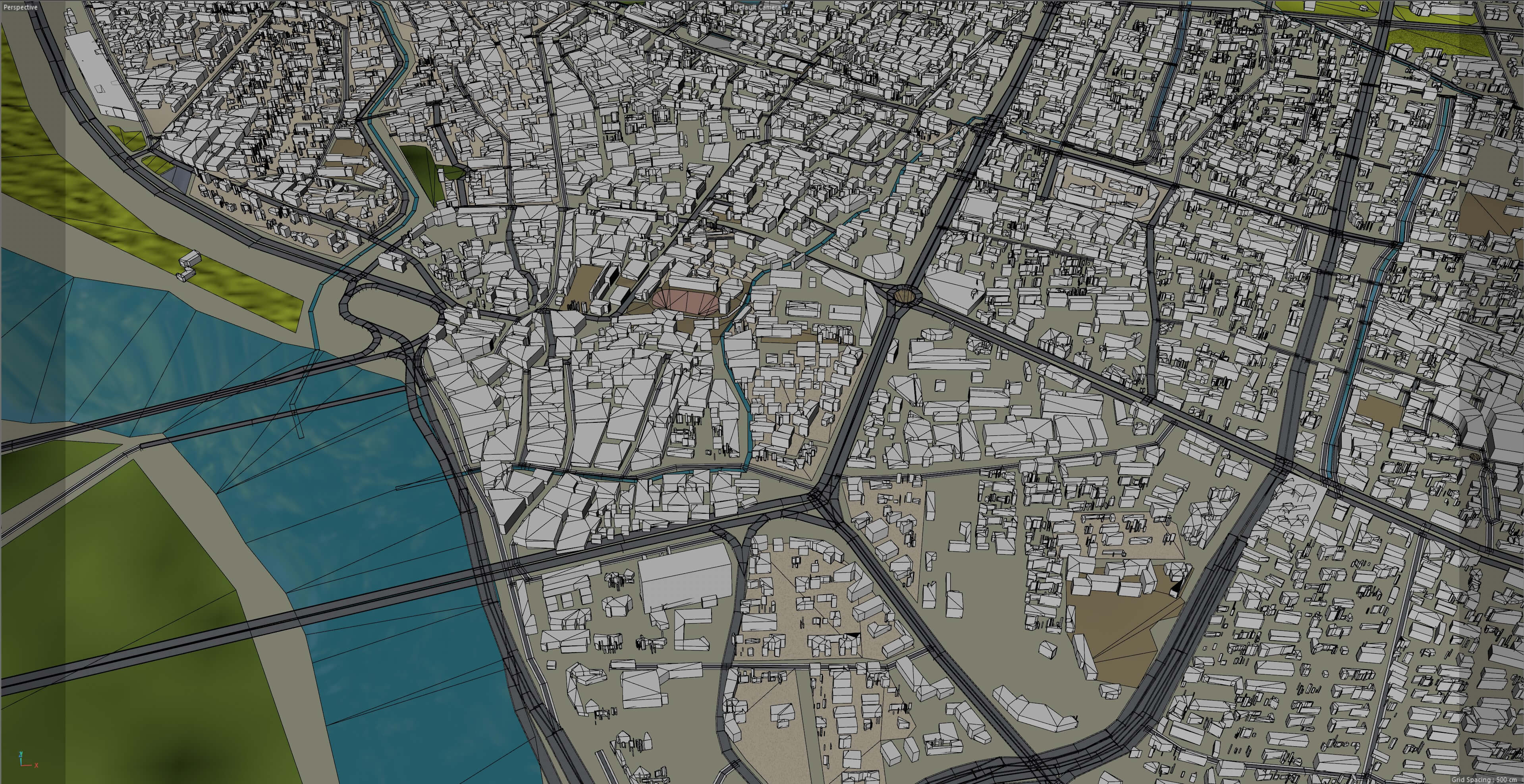 Quanzhou City Fujian China 3D Model 40km by 3dstudio