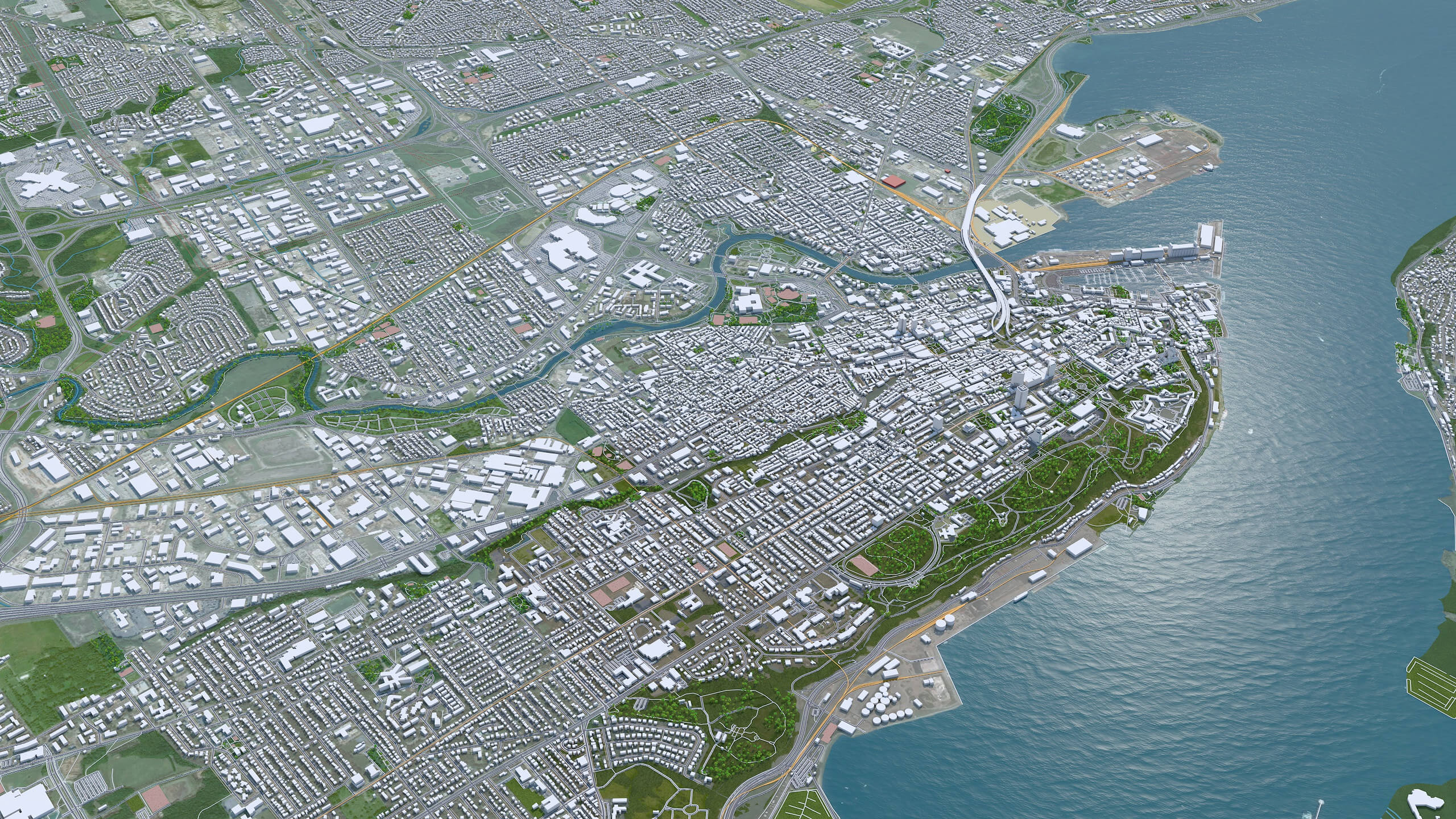 Quebec Canada 80km - 3D Model by 3dstudio