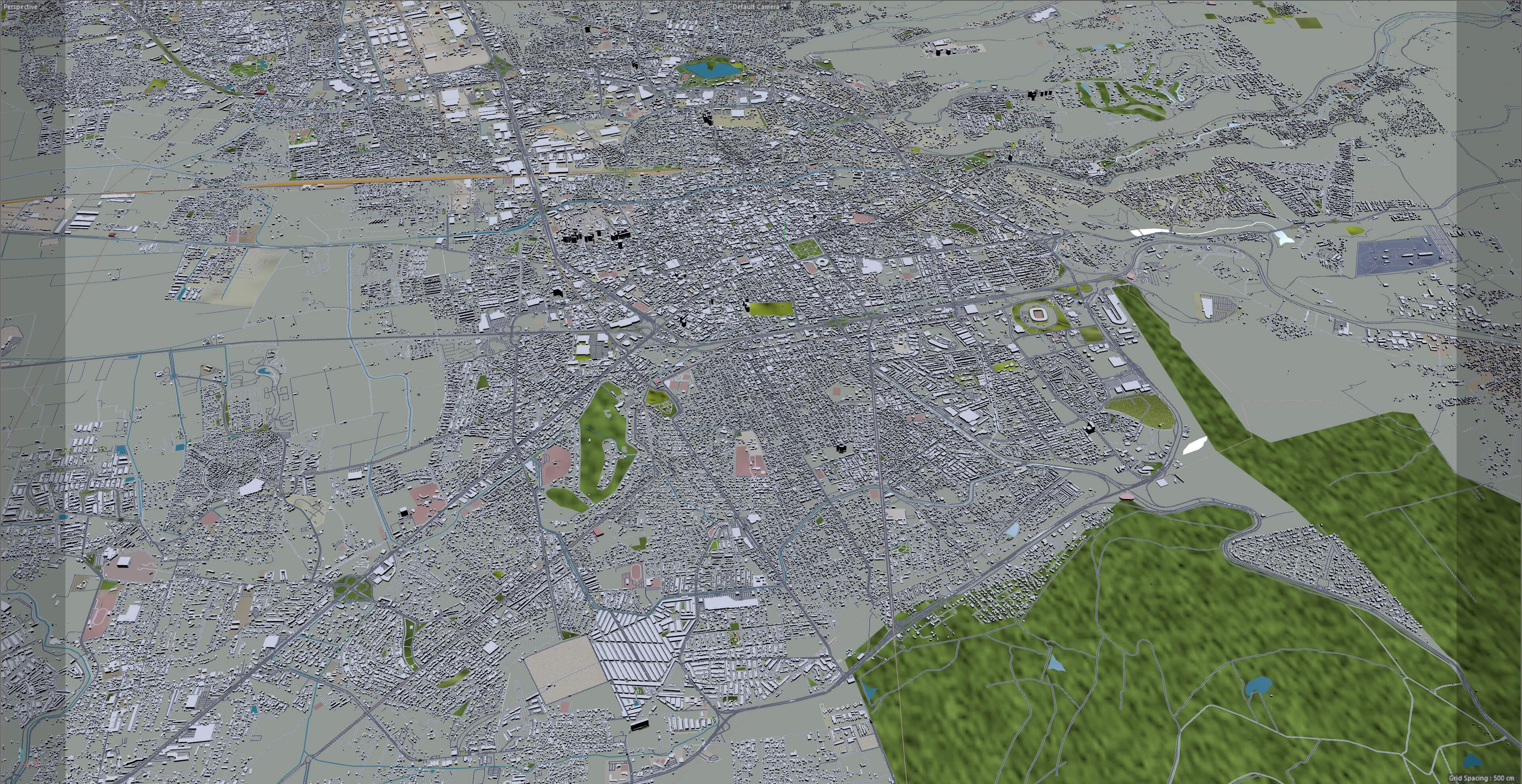 Queretaro City Mexico 3D Model 45km by 3dstudio