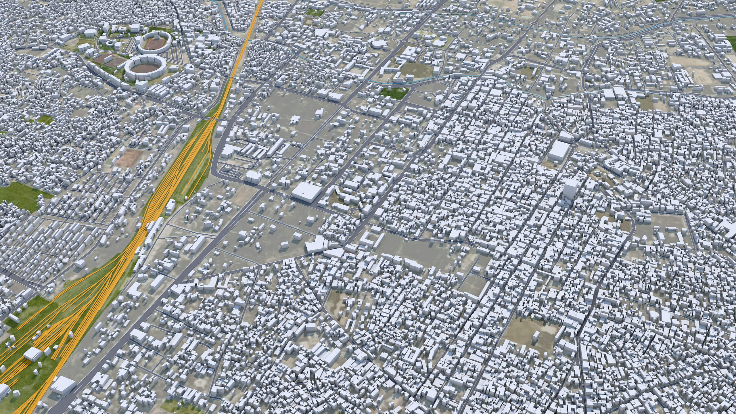Quetta City Pakistan 3D Model 40km by 3dstudio