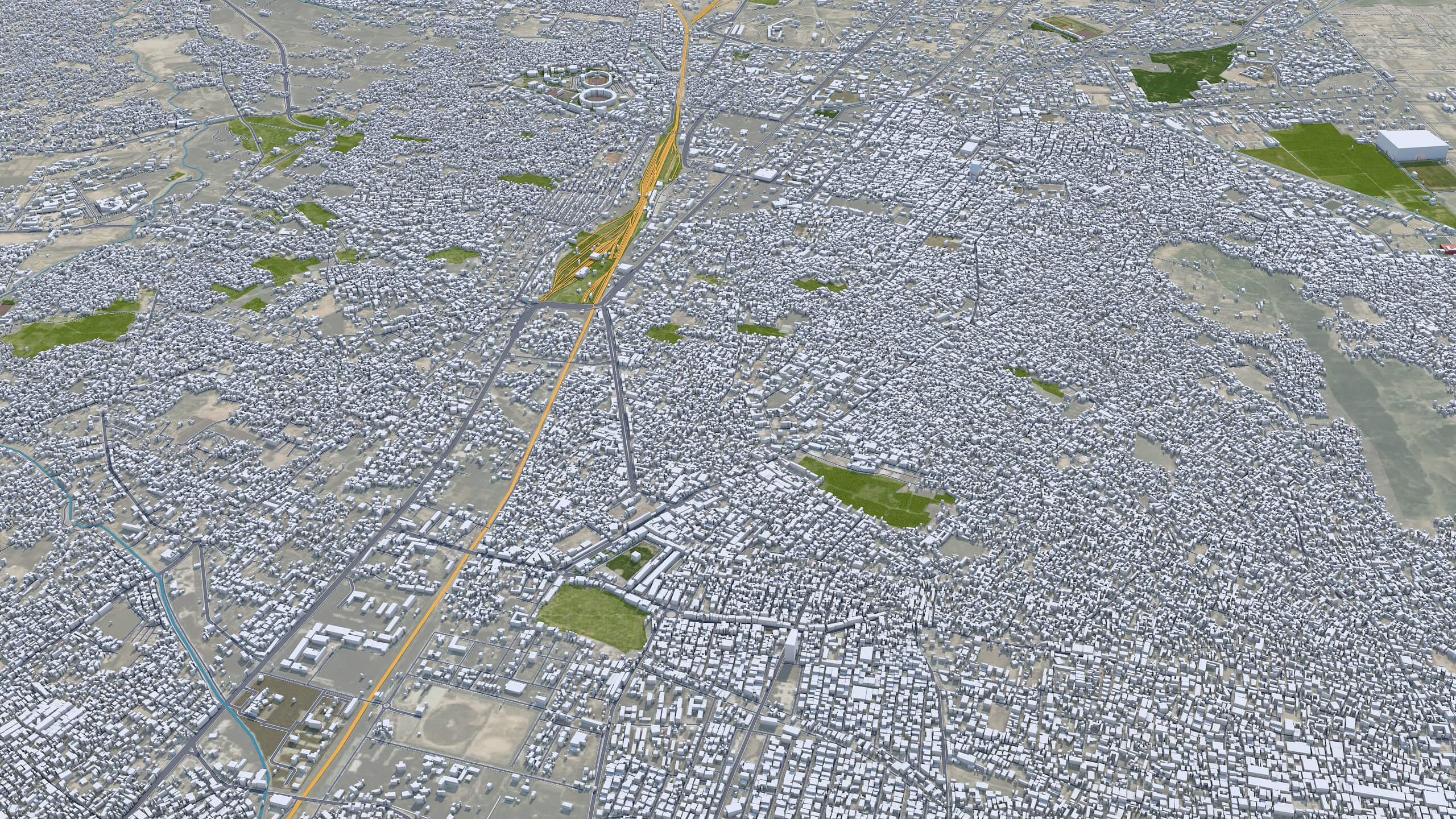Quetta City Pakistan 3D Model 40km by 3dstudio