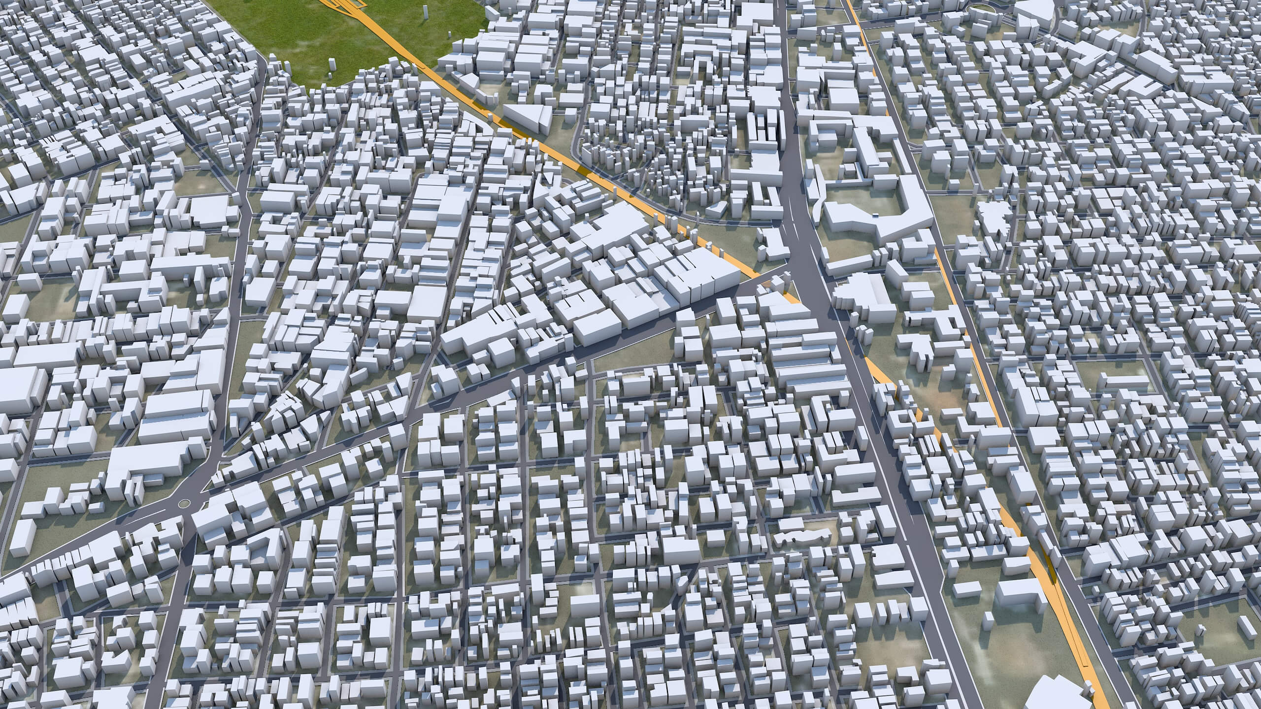Rajkot City Gujarat India 3D Model 35km by 3dstudio