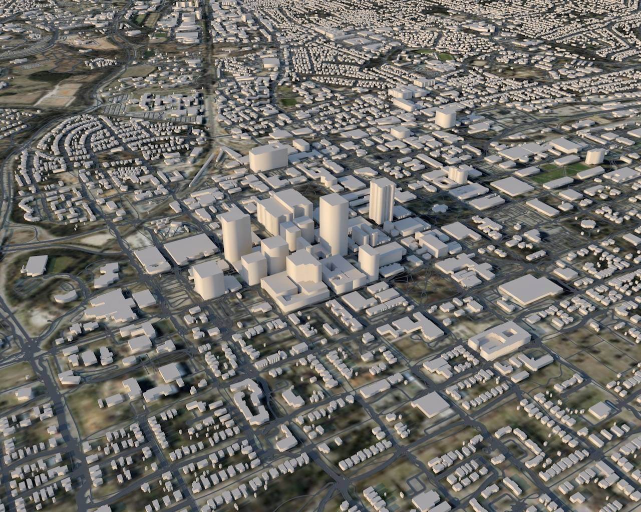 Raleigh North Carolina - 3D Model by 3dstudio