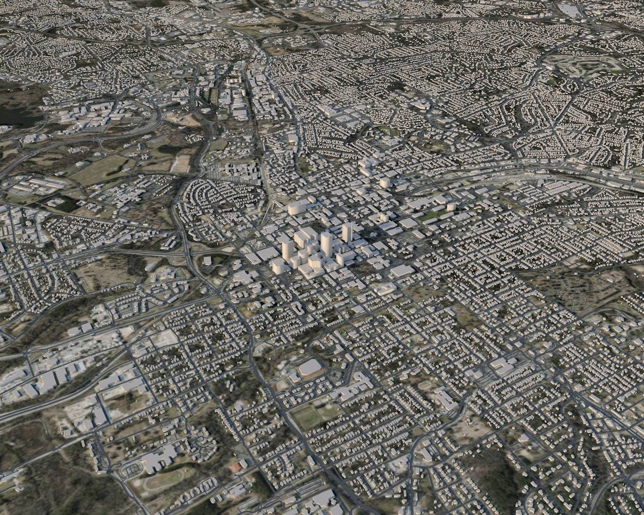 Raleigh North Carolina - 3D Model by 3dstudio