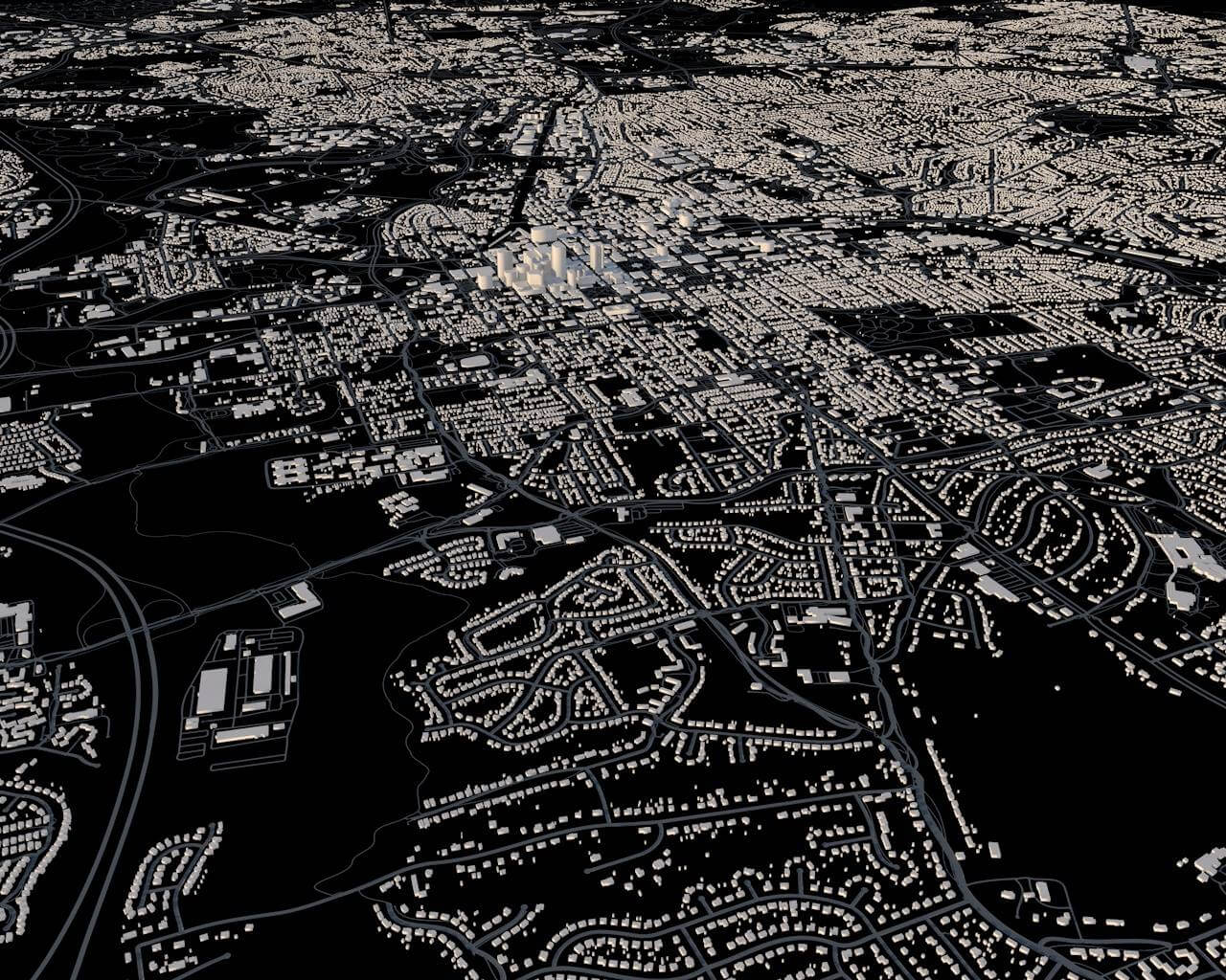 Raleigh North Carolina - 3D Model by 3dstudio