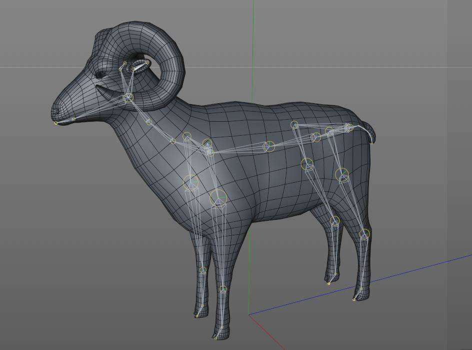 Ram Sheep White - 3D Model by 3dstudio