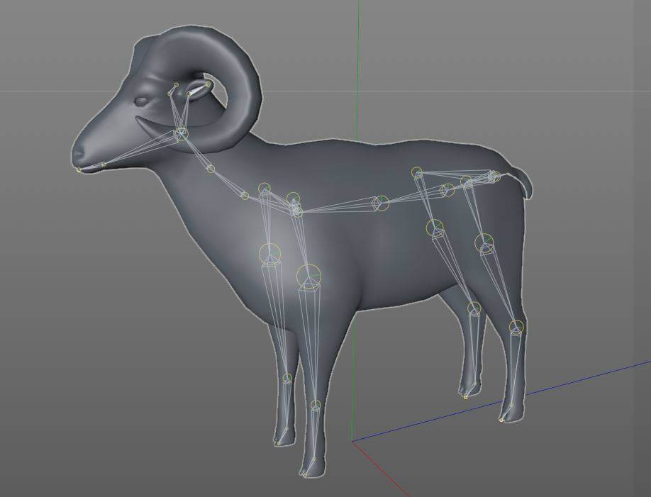 Ram Sheep White - 3D Model by 3dstudio