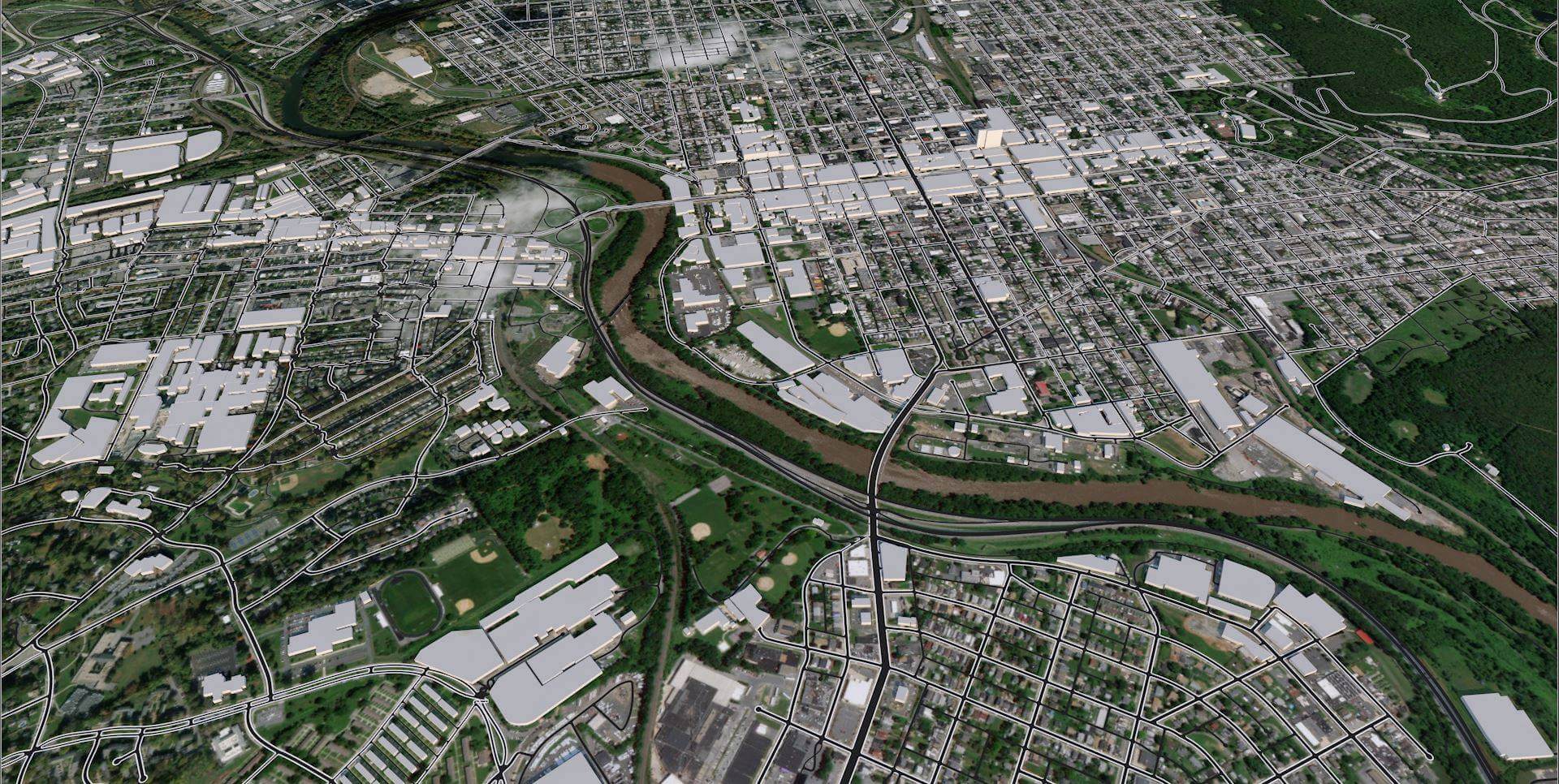 Reading Pennsylvania - 3D Model by 3dstudio