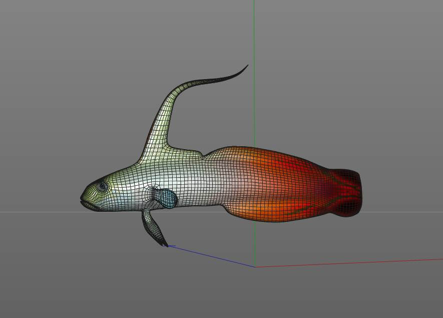 Red Fire Goby - 3D Model by 3dstudio