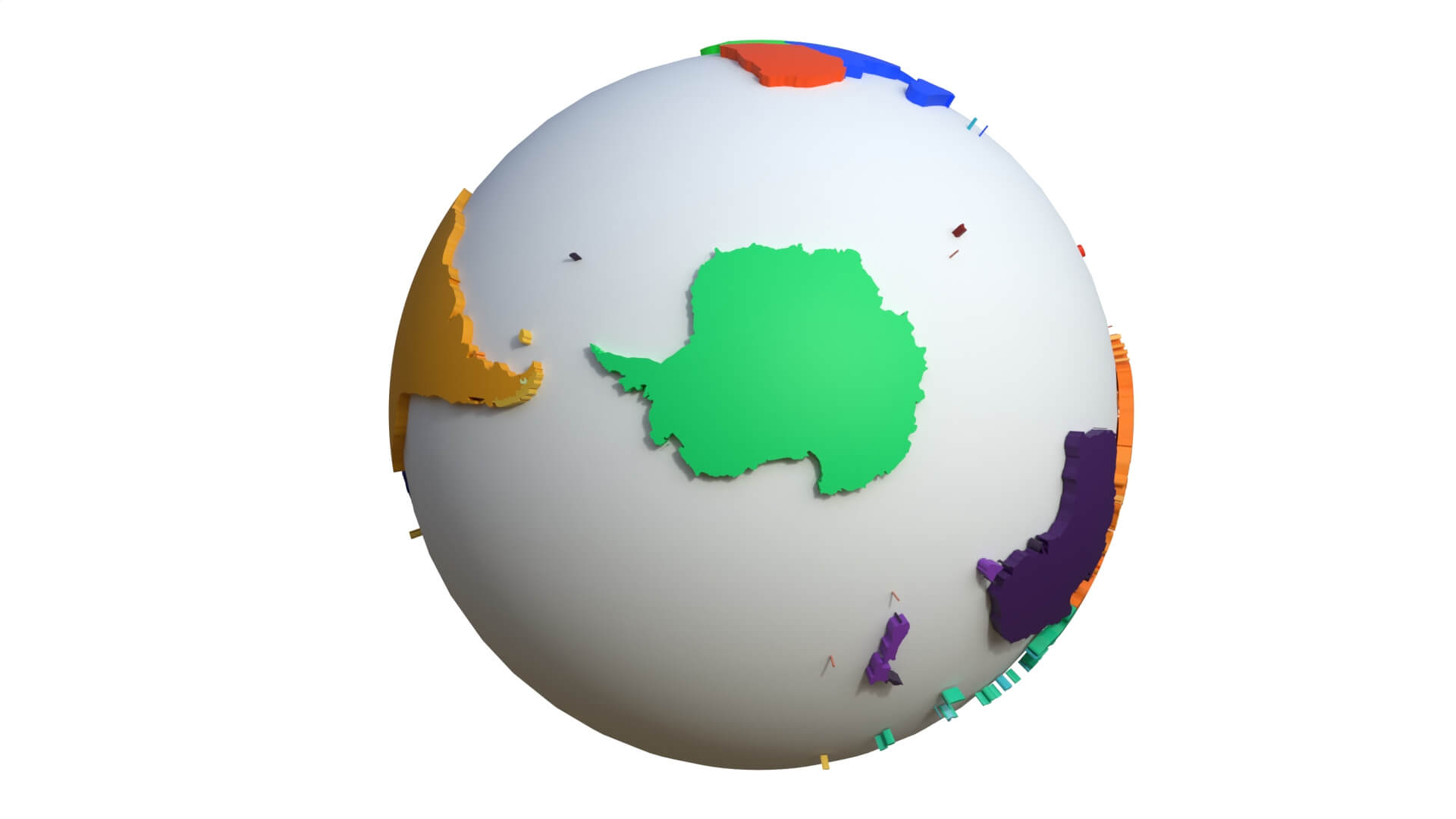 Regions Globe - 3D Model by 3dstudio
