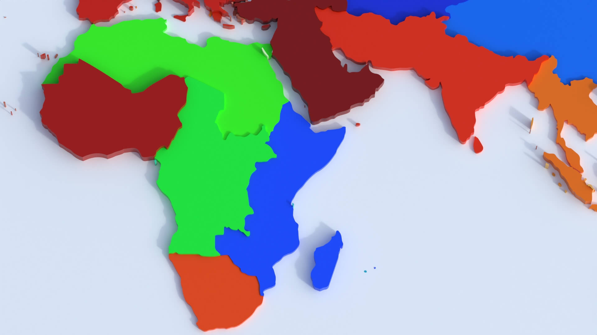 Regions Offset Map - 3D Model by 3dstudio