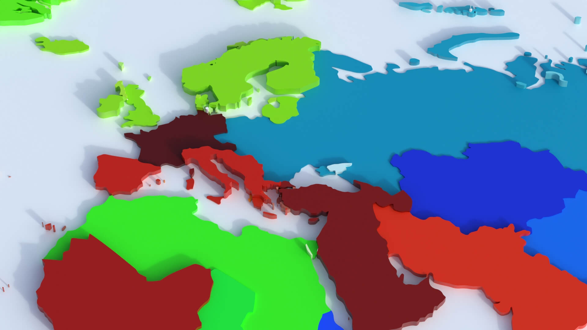 Regions Offset Map - 3D Model by 3dstudio