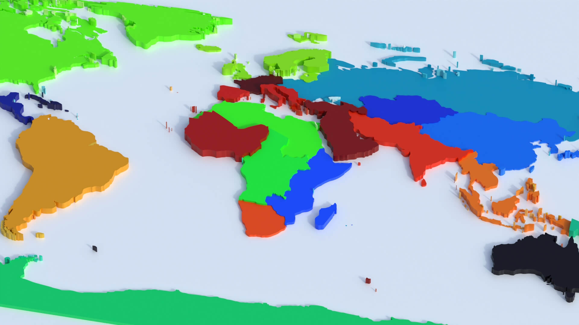 Regions Offset Map - 3D Model by 3dstudio