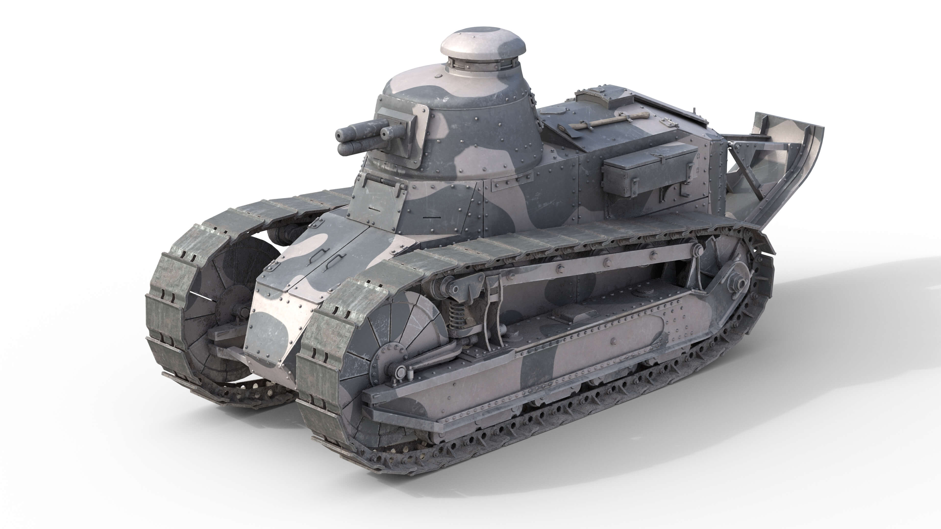 Renault FT17 Light Tank - 3D Model by 3dstudio