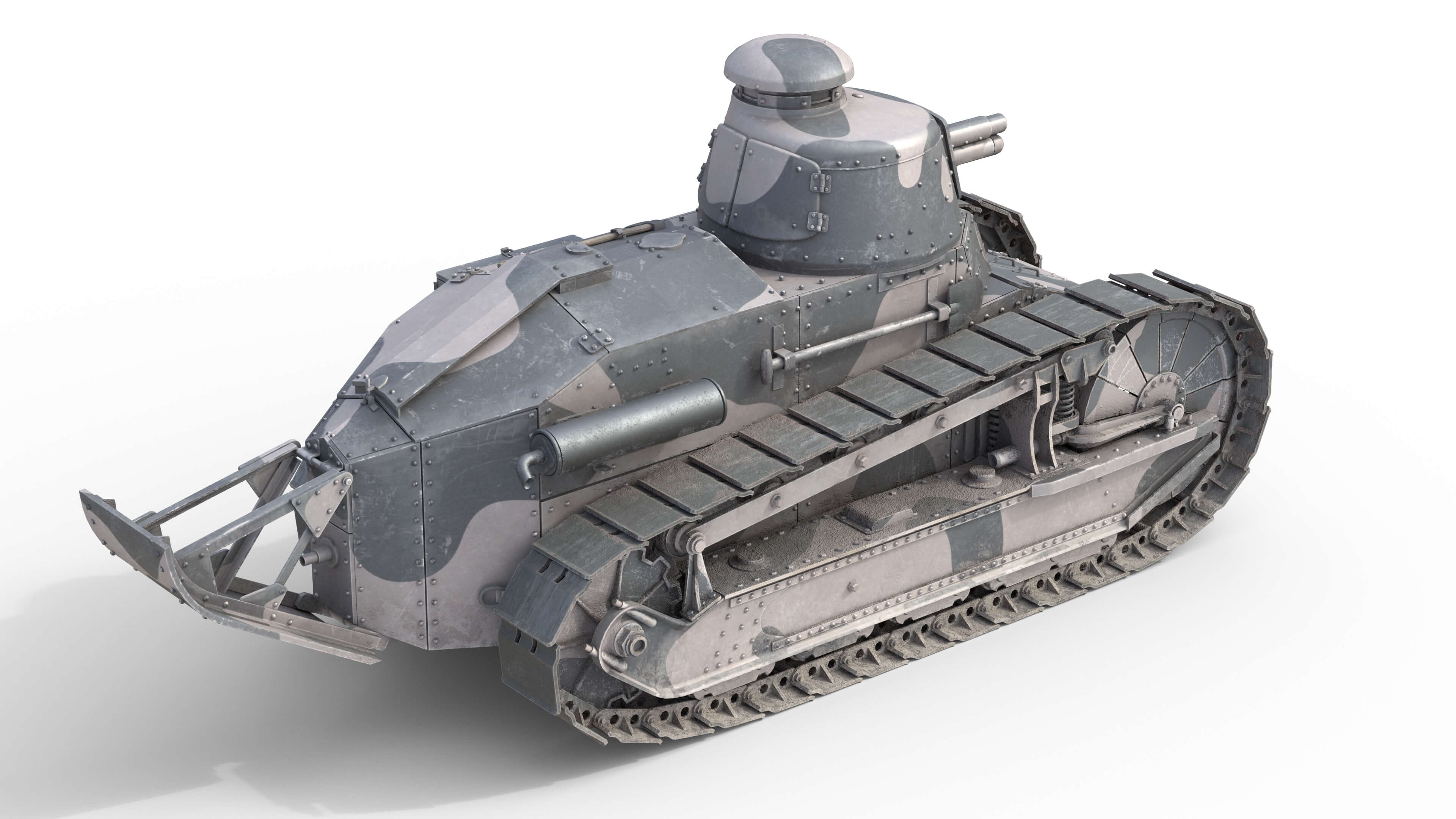 Renault FT17 Light Tank - 3D Model by 3dstudio