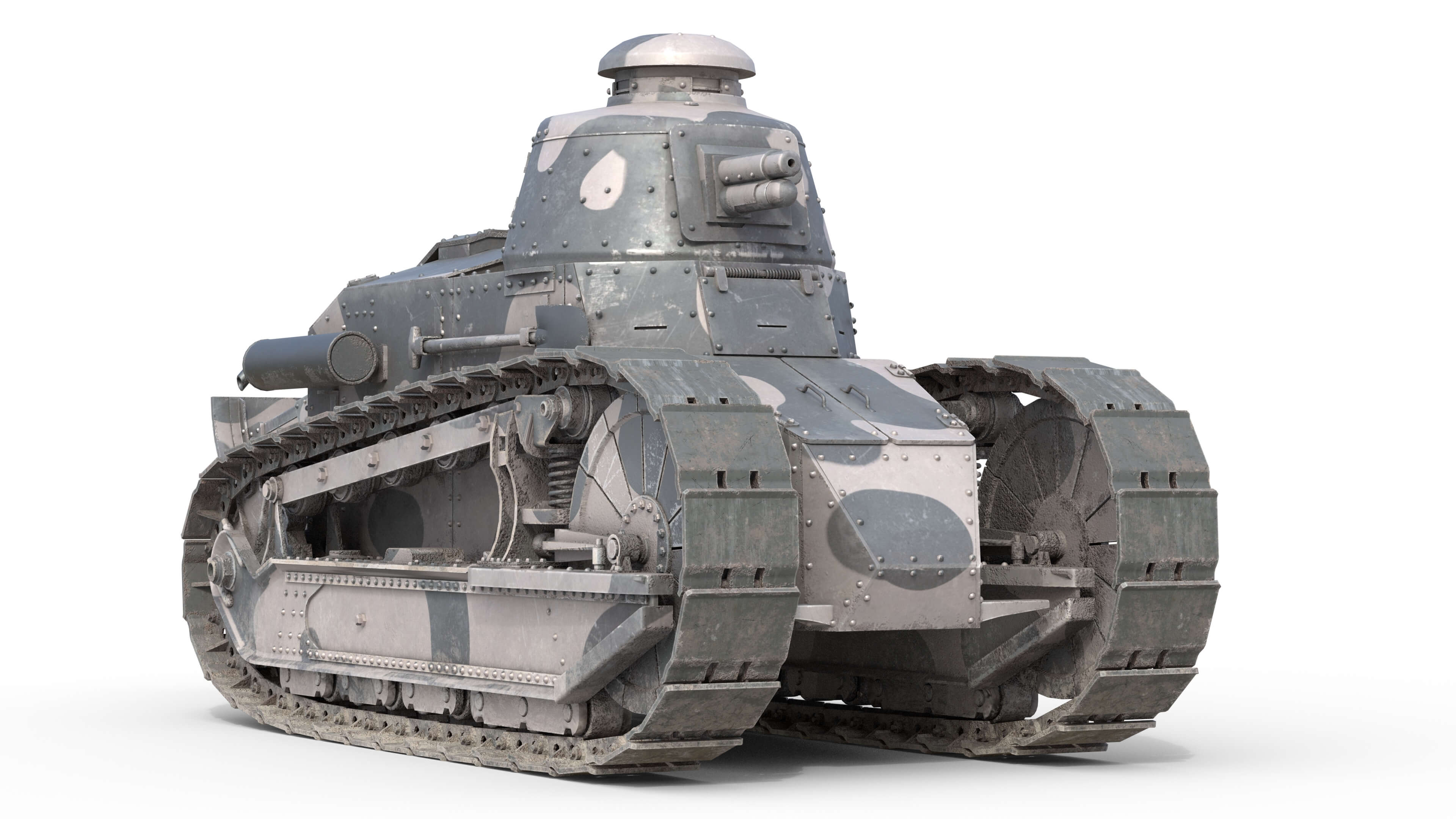 Renault FT17 Light Tank - 3D Model by 3dstudio