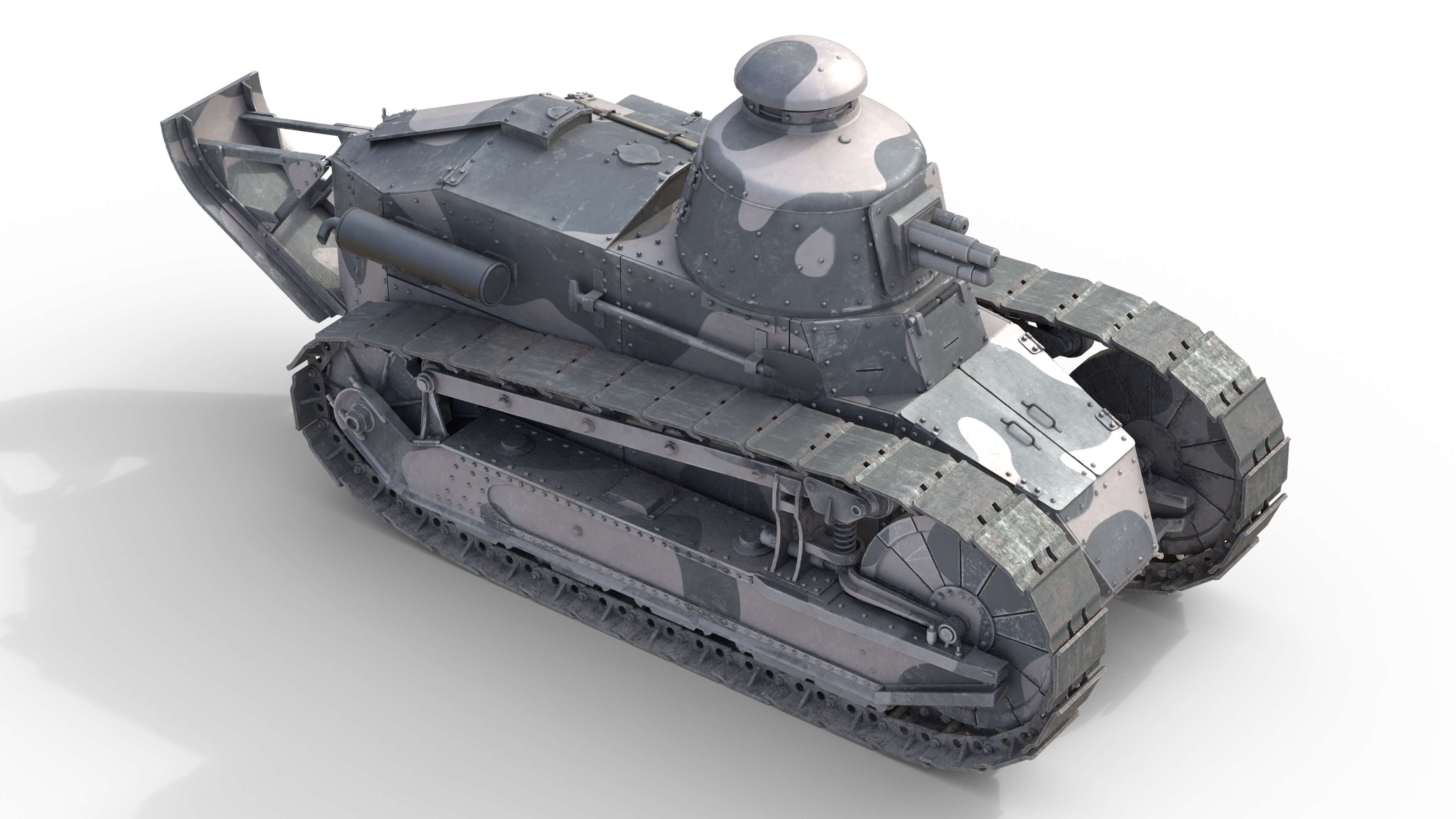 Renault FT17 Light Tank - 3D Model by 3dstudio