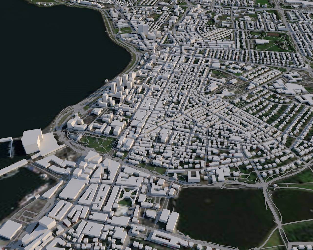 Reykjavik Iceland - 3D Model by 3dstudio