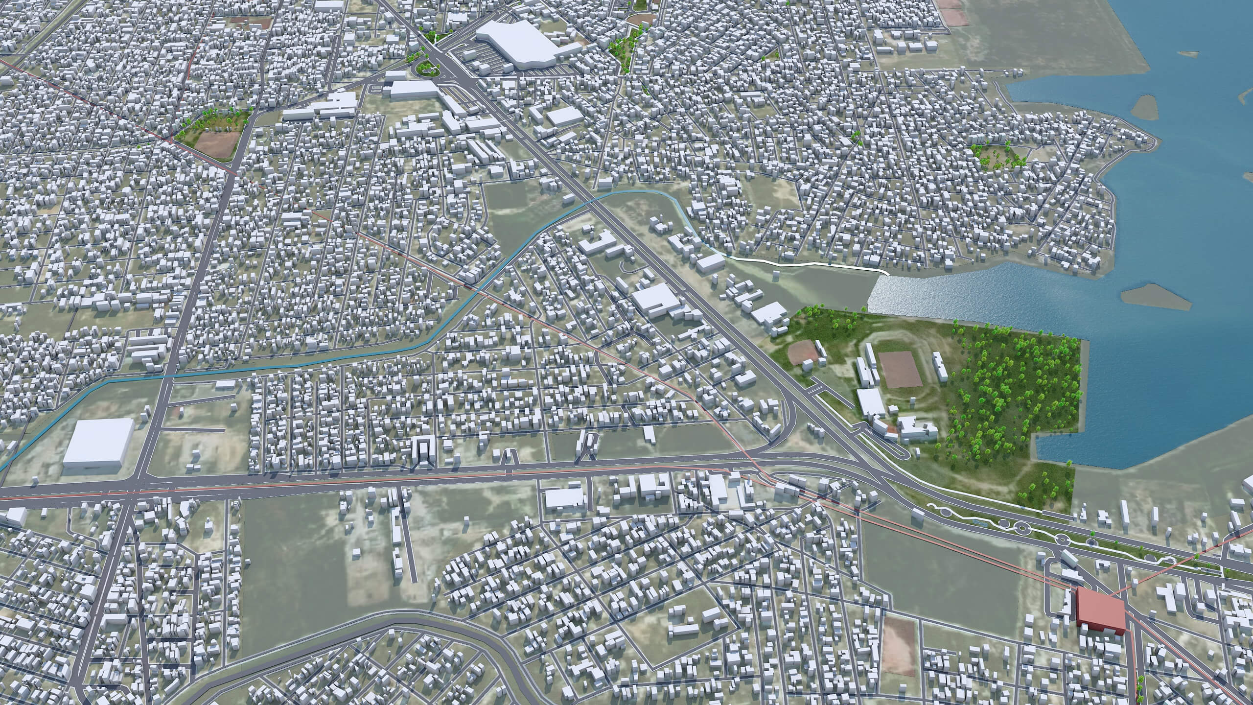 Reynosa City Tamaulipas Mexico 3D Model 30km by 3dstudio
