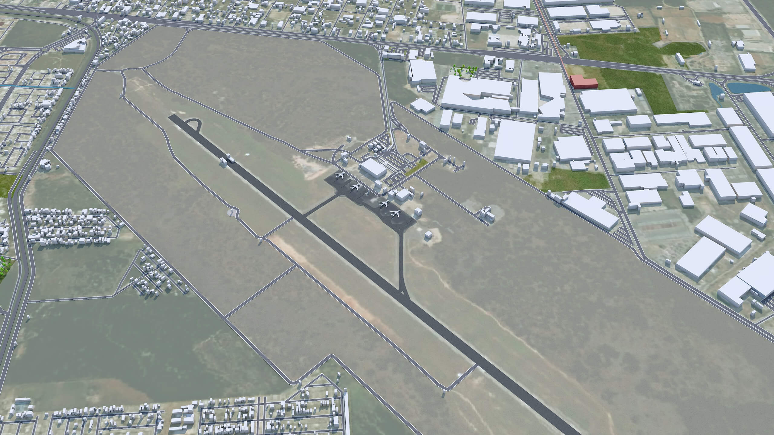 Reynosa City Tamaulipas Mexico 3D Model 30km by 3dstudio